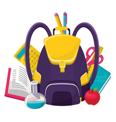 Study elements cartoon Royalty Free Vector Image