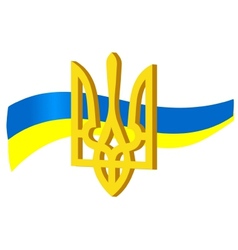Trident - a symbol of ukraine Royalty Free Vector Image