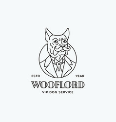 Dog bone logo Royalty Free Vector Image - VectorStock