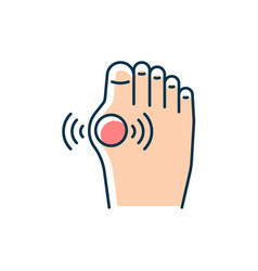 Gout arthritis infographic Royalty Free Vector Image