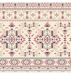 Hand drawn aztec tribal seamless background Vector Image