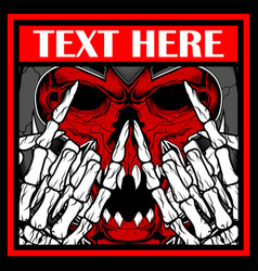 Devil font demon typeface alphabet satan letters Vector Image