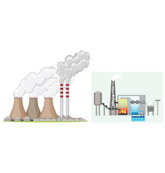 Factory chimney icon cartoon style Royalty Free Vector Image