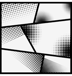 Empty comic page mockup with color background Vector Image