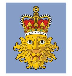 Royal badge of uk of great britain Royalty Free Vector Image