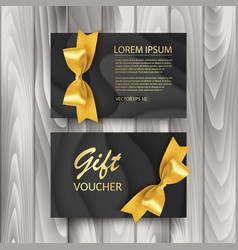 Set of gift voucher card template advertising Vector Image