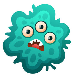 Cute bacterias bacteria character cartoon germs Vector Image