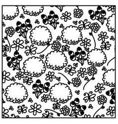 Pink round roses icon Royalty Free Vector Image