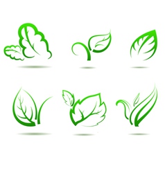 Growth plant typography concept Royalty Free Vector Image