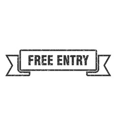 Free entry neon text design template Royalty Free Vector