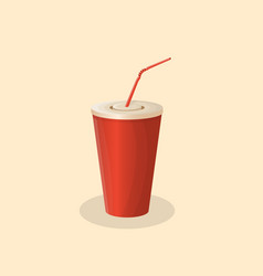 Fast food paper cups Royalty Free Vector Image