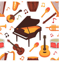 Isolated set musical instruments Royalty Free Vector Image
