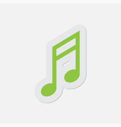 3d golden music notes isolated on white Royalty Free Vector