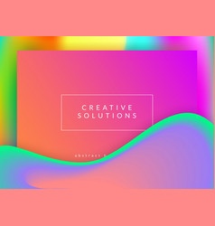 Liquid fluid with dynamic elements and shapes Vector Image