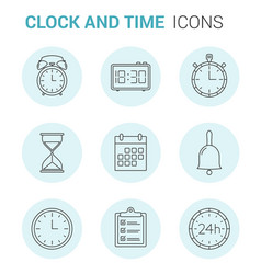 Telling time to the hour on yellow clock Vector Image