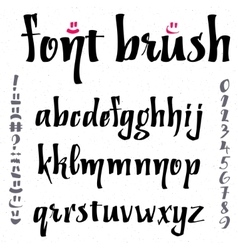 Vintage alphabet hand drawn font Royalty Free Vector Image