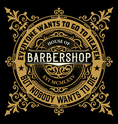 Barber shop logo western style Royalty Free Vector Image