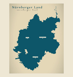 Neuburg-schrobenhausen grey county map bavaria Vector Image