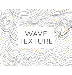 Wave lines pattern thin black wavy isolated Vector Image