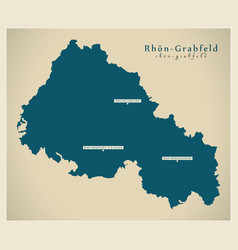 Miltenberg grey county map bavaria germany Vector Image