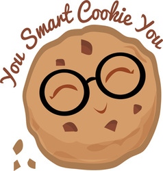 A smart cookie Royalty Free Vector Image - VectorStock