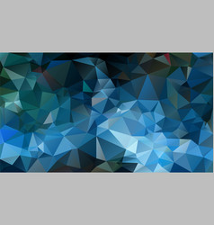 Blue green emerald polygon triangular pattern Vector Image
