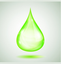 Green drop Royalty Free Vector Image - VectorStock