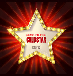 Shining retro light banner Royalty Free Vector Image