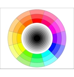 Round template for color theory Royalty Free Vector Image