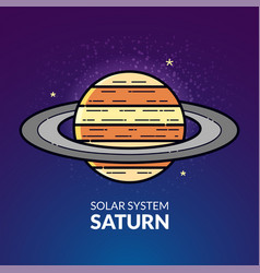 Planet saturn Royalty Free Vector Image - VectorStock