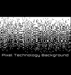 Pixel grey gradient seamless pattern Royalty Free Vector