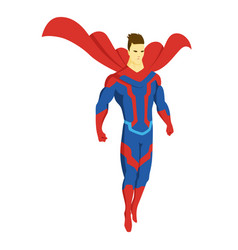 Flying superhero icon action Royalty Free Vector Image