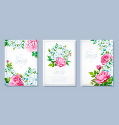 Spring collection background Royalty Free Vector Image