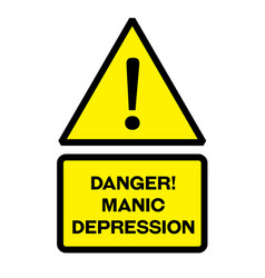 Danger sign yellow and black Royalty Free Vector Image