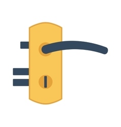 Open and close door cartoon colorful Royalty Free Vector