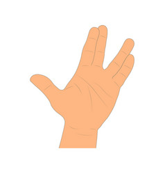 Human male arm left side Royalty Free Vector Image