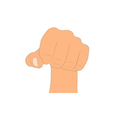 Human male arm left side Royalty Free Vector Image