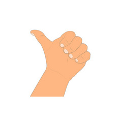 Human male arm left side Royalty Free Vector Image