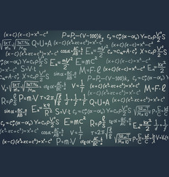 Doodle math blackboard mathematical theory Vector Image