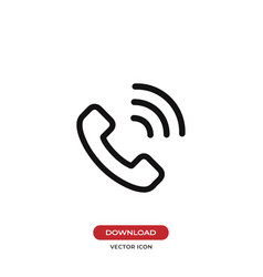 Telephone call icon Royalty Free Vector Image - VectorStock