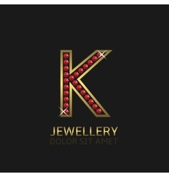 Golden figure with diamonds Royalty Free Vector Image