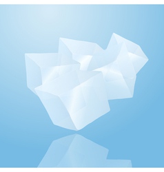 Ice cubes background seamless pattern Royalty Free Vector