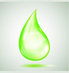 Green drop Royalty Free Vector Image - VectorStock