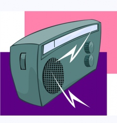 Retro cb radio Royalty Free Vector Image - VectorStock