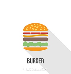 Burger infographics structure of hamburger Vector Image