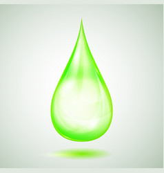 Green drop Royalty Free Vector Image - VectorStock