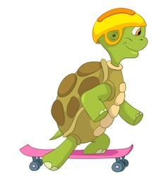 Turtle on a skateboard vector by dedMazay - Image #822977 - VectorStock