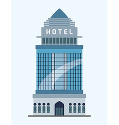 Hotel building Royalty Free Vector Image - VectorStock