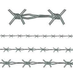 Barbed wire seamless 3d and engraving styles Vector Image