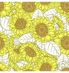 Ethnic seamless pattern with yellow buta motifs Vector Image